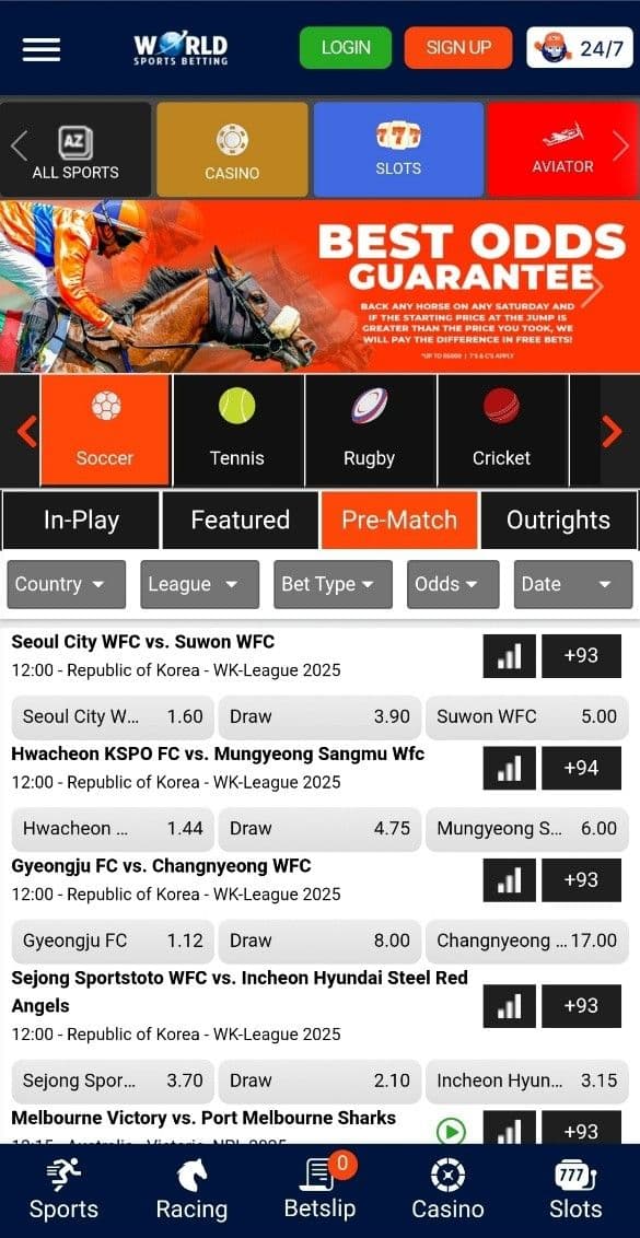 World Sports Betting App Download Android Apk & iOS 2026