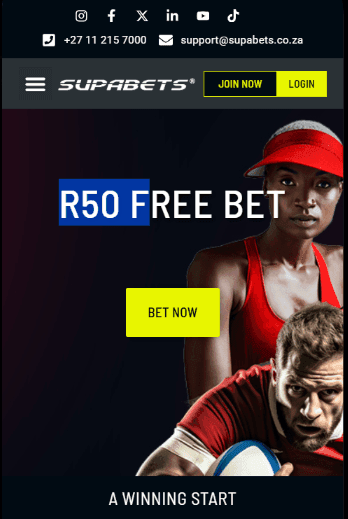 How to Register at Supabets and Get R50 Free Bet + 100 Free Spins
