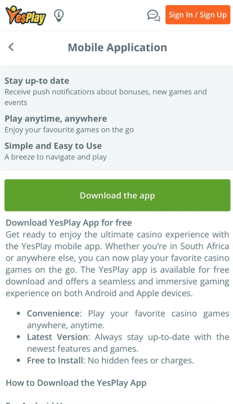 YesPlay Registration South Africa (2025): Claim 100% up to R3,000