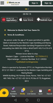 Gbets Mobile App - How to Download and Play in South Africa?
